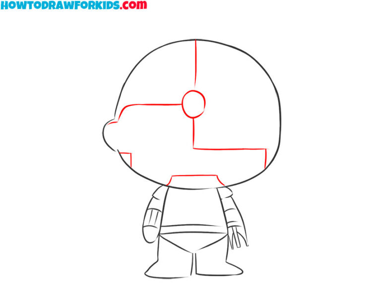 How to Draw Cyborg - Easy Drawing Tutorial For Kids