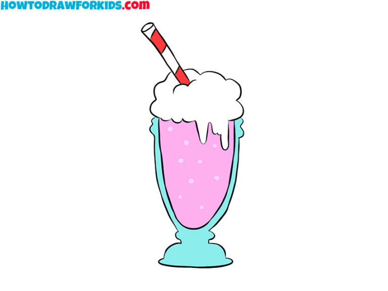 How to Draw a Milkshake - Easy Drawing Tutorial For Kids