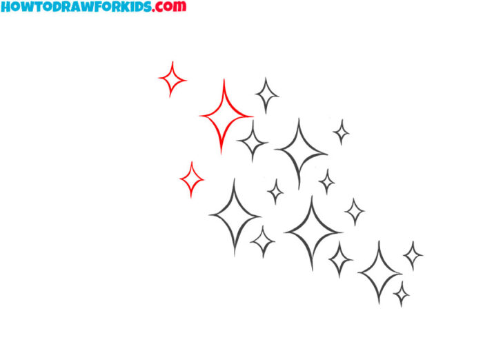 How to Draw Sparkles - Easy Drawing Tutorial For Kids