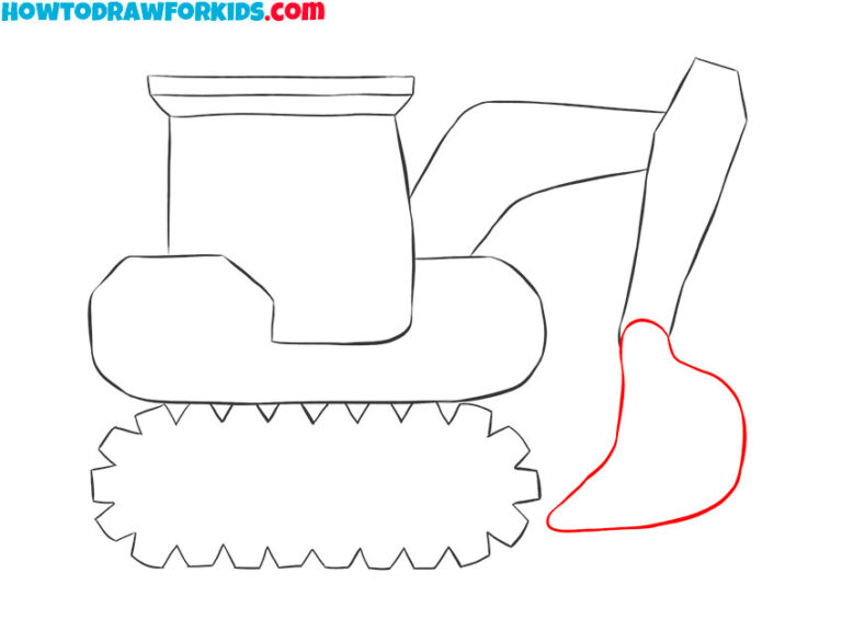How to Draw an Excavator - Easy Drawing Tutorial For Kids