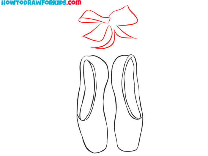 How to Draw Ballet Shoes - Easy Drawing Tutorial For Kids
