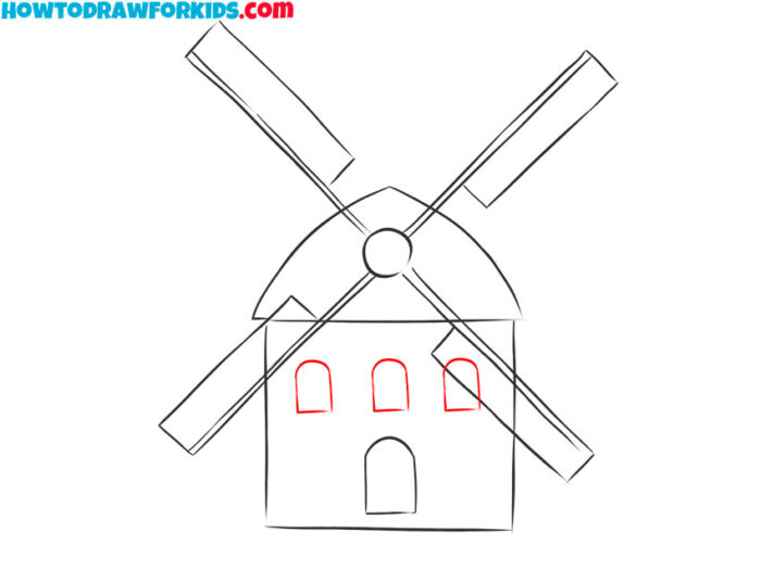 How to Draw a Windmill - Easy Drawing Tutorial For Kids