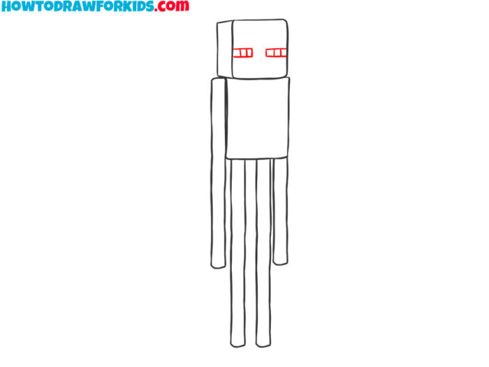 How to Draw Enderman - Easy Drawing Tutorial For Kids