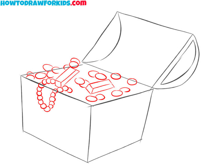 How to Draw a Treasure Chest - Easy Drawing Tutorial For Kids