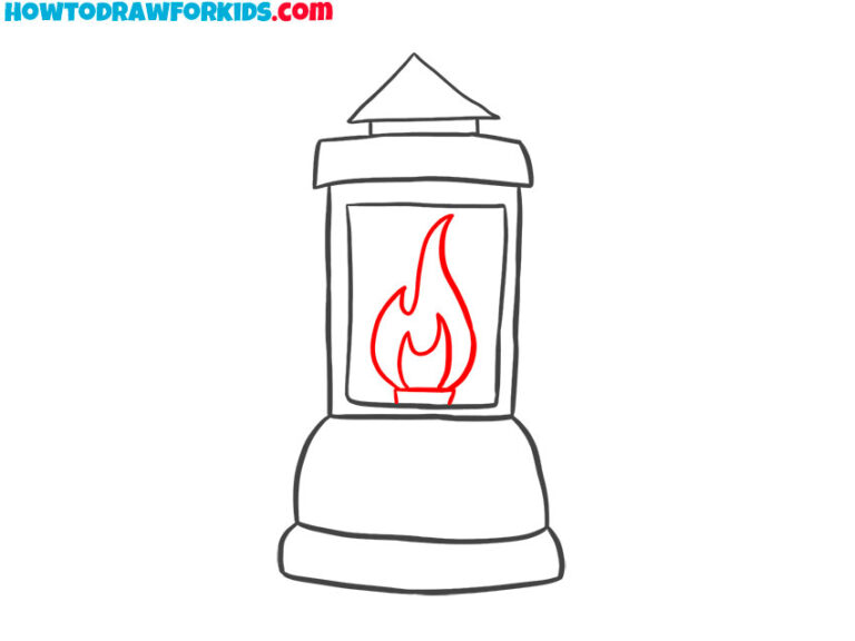 How to Draw a Lantern - Easy Drawing Tutorial For Kids