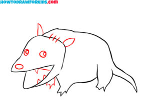 How to Draw an Opossum - Easy Drawing Tutorial For Kids
