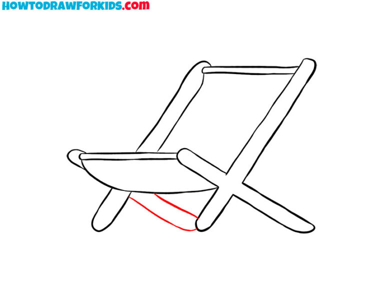 How to Draw a Beach Chair - Easy Drawing Tutorial For Kids