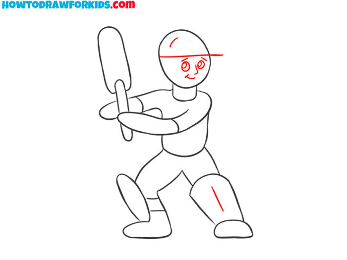 How to Draw a Cricketer - Easy Drawing Tutorial For Kids