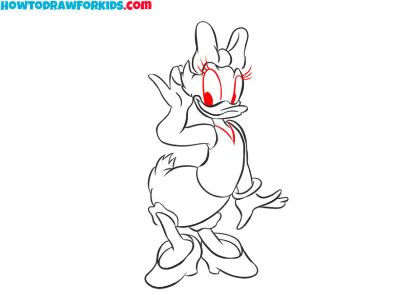How to Draw Daisy Duck - Easy Drawing Tutorial For Kids