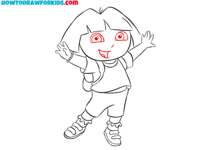 How to Draw Dora - Easy Drawing Tutorial For Kids
