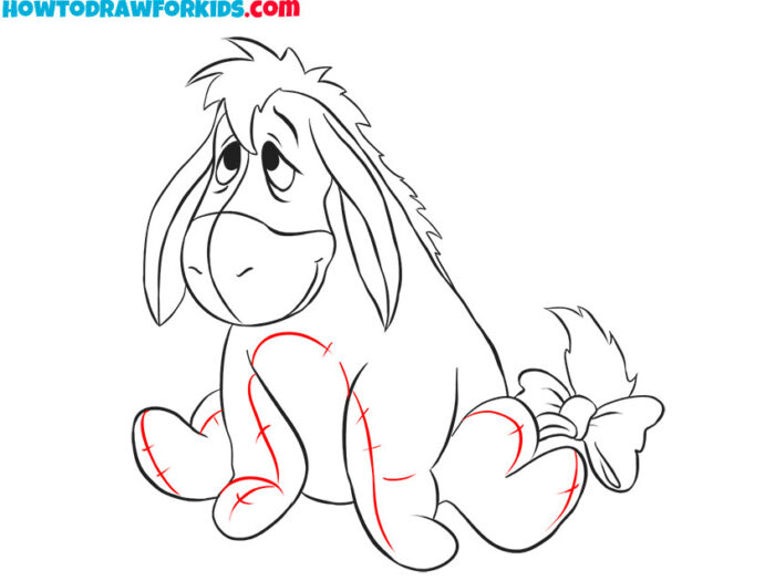 How to Draw Eeyore - Easy Drawing Tutorial For Kids