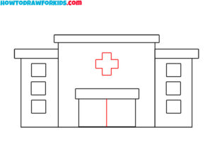 How to Draw a Hospital - Easy Drawing Tutorial For Kids