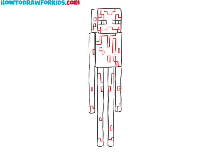 How to Draw Enderman - Easy Drawing Tutorial For Kids