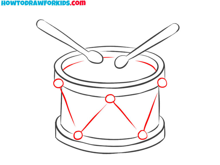 How to Draw a Drum - Easy Drawing Tutorial For Kids
