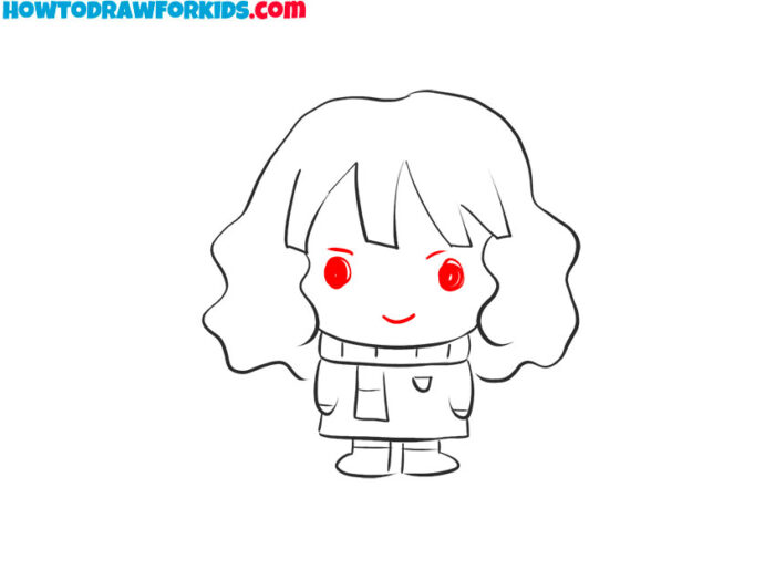 How to Draw Hermione Granger - Easy Drawing Tutorial For Kids