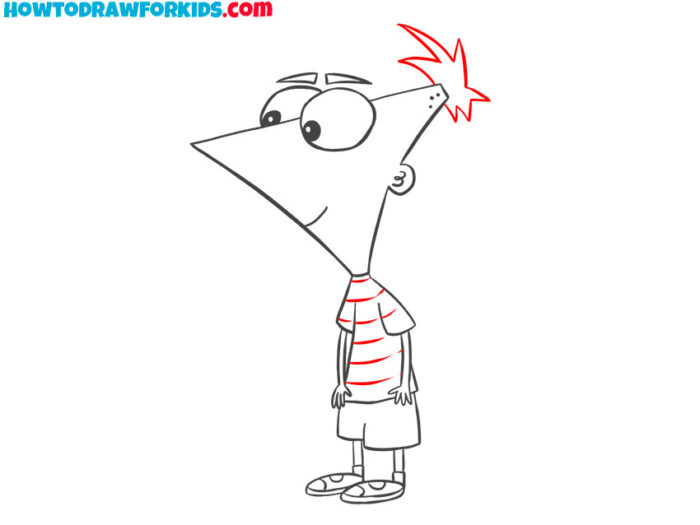How to Draw Phineas - Easy Drawing Tutorial For Kids