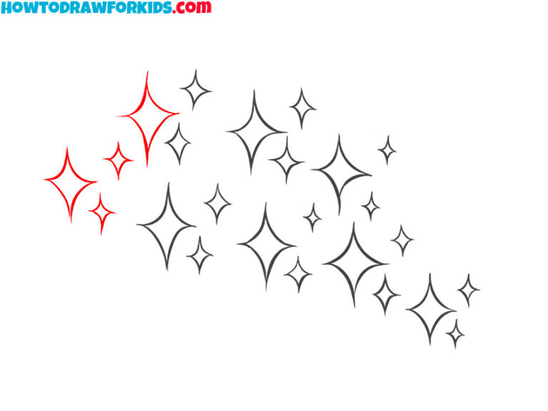 How to Draw Sparkles - Easy Drawing Tutorial For Kids