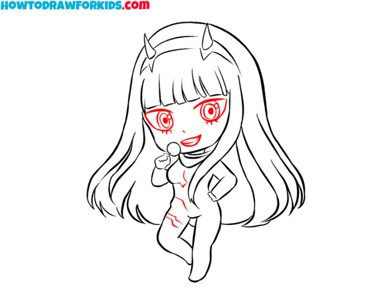 How to Draw Zero Two - Easy Drawing Tutorial For Kids