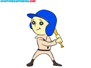 How to Draw a Baseball Player - Easy Drawing Tutorial For Kids
