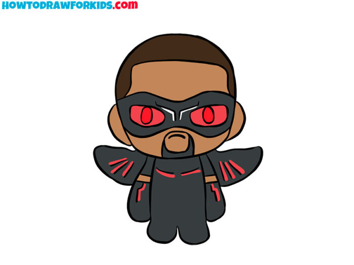 How to Draw Falcon - Easy Drawing Tutorial For Kids