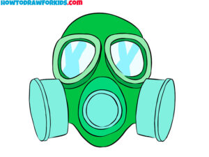 How to Draw a Gas Mask - Easy Drawing Tutorial For Kids
