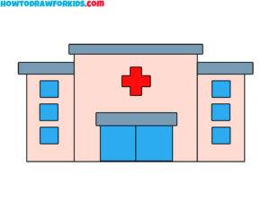 How to Draw a Hospital - Easy Drawing Tutorial For Kids
