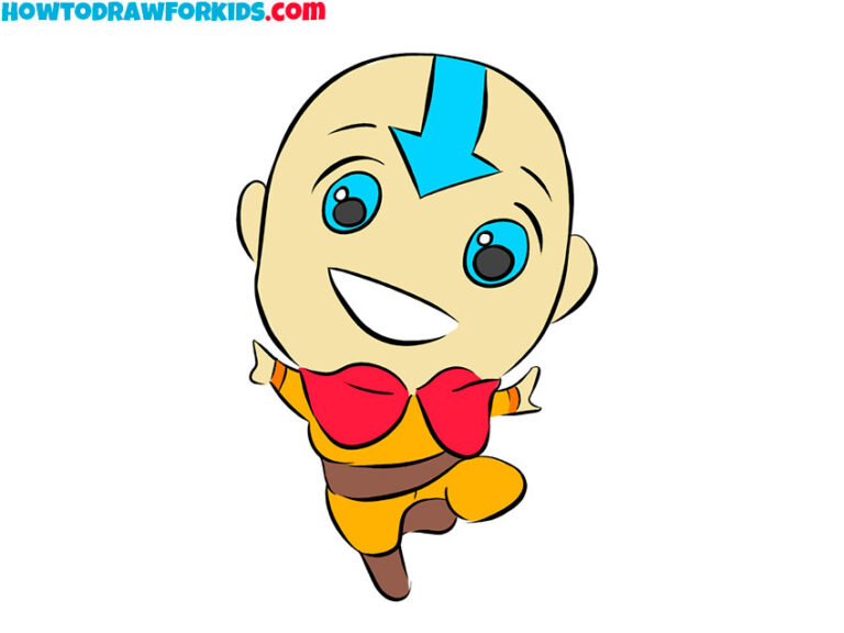 How to Draw Aang - Easy Drawing Tutorial For Kids