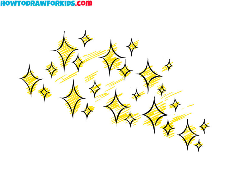 How to Draw Sparkles - Easy Drawing Tutorial For Kids