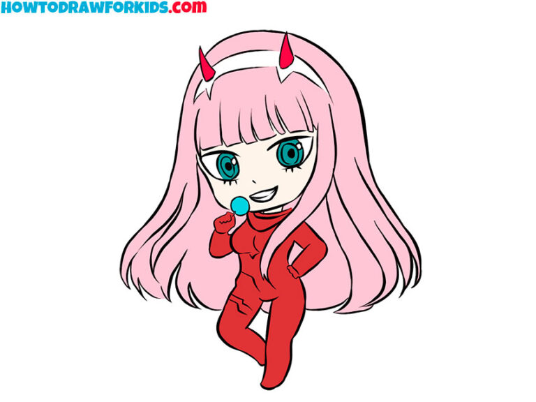How to Draw Zero Two - Easy Drawing Tutorial For Kids