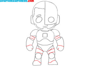 How to Draw Cyborg - Easy Drawing Tutorial For Kids