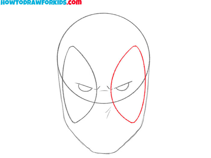 How to Draw a Deadpool Face - Easy Drawing Tutorial For Kids