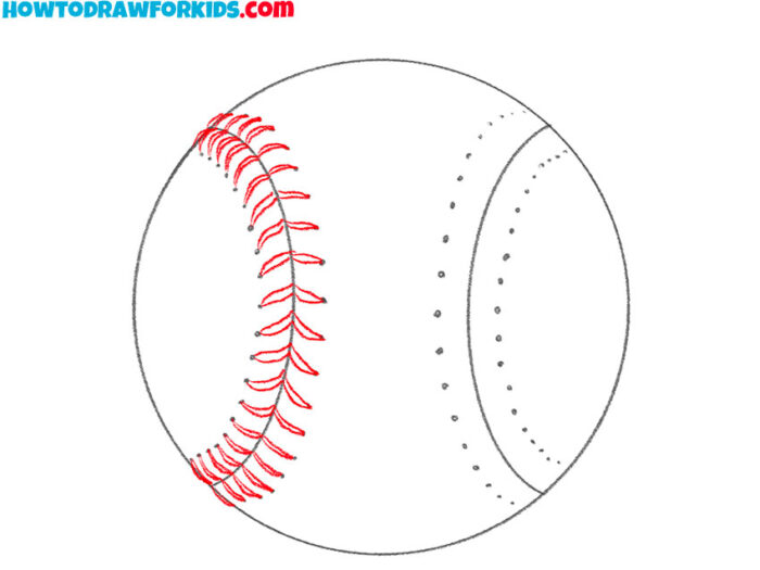 How to Draw a Baseball - Easy Drawing Tutorial For Kids