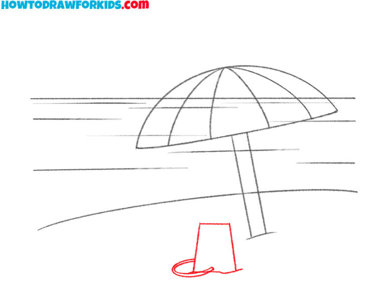 How to Draw a Beach - Easy Drawing Tutorial For Kids