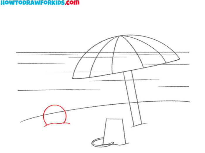 How to Draw a Beach - Easy Drawing Tutorial For Kids