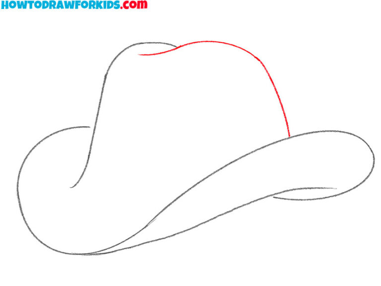How to Draw a Cowboy Hat - Easy Drawing Tutorial For Kids