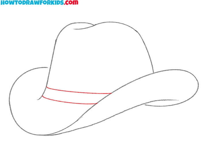 How to Draw a Cowboy Hat - Easy Drawing Tutorial For Kids