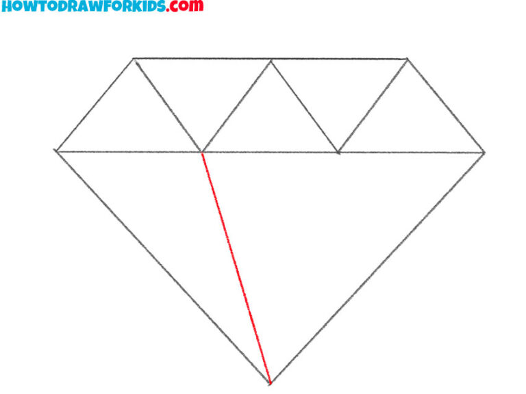 How to Draw a Diamond - Easy Drawing Tutorial For Kids