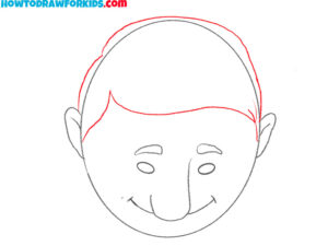 How to Draw a Face Looking Down - Easy Drawing Tutorial For Kids