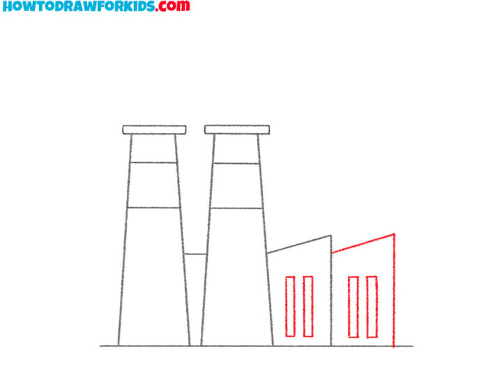 How to Draw a Factory - Easy Drawing Tutorial For Kids