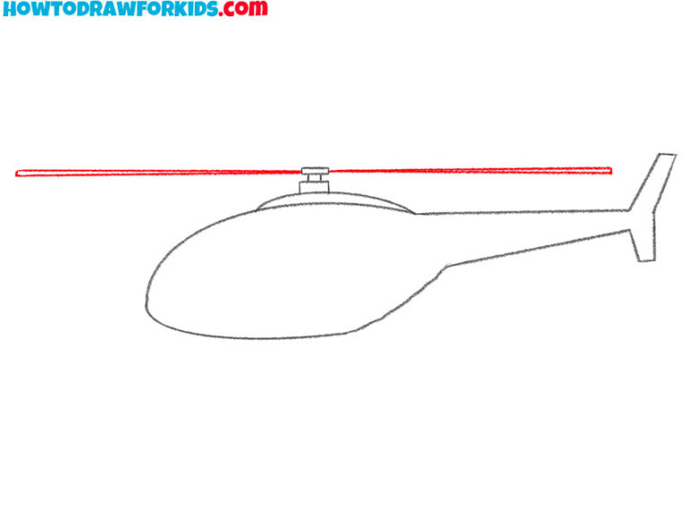 How to Draw a Helicopter - Easy Drawing Tutorial For Kids