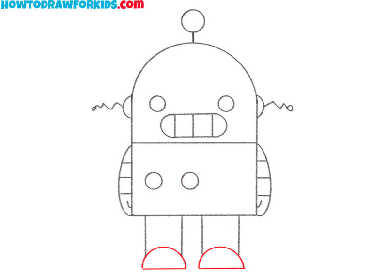 How to Draw a Robot - Easy Drawing Tutorial For Kids