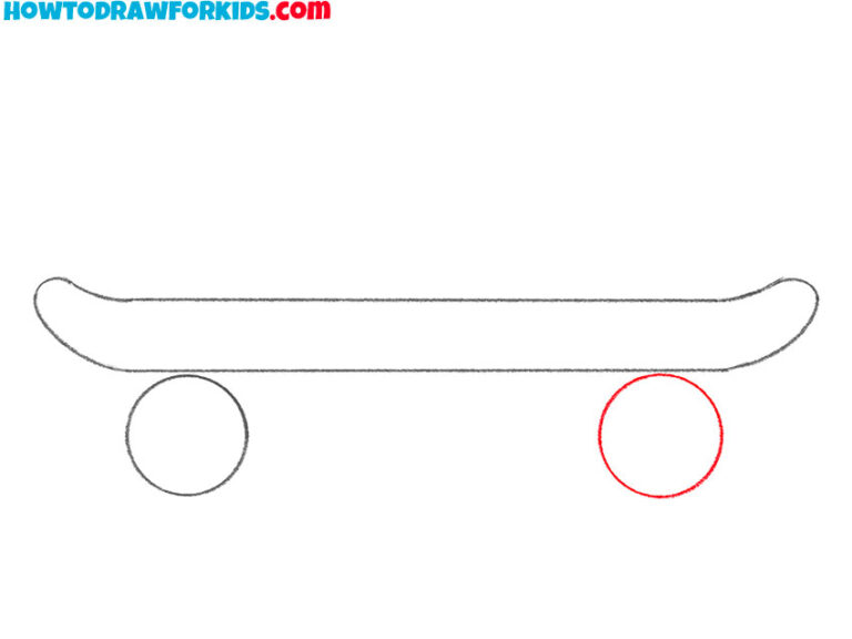 How to Draw a Skateboard - Easy Drawing Tutorial For Kids