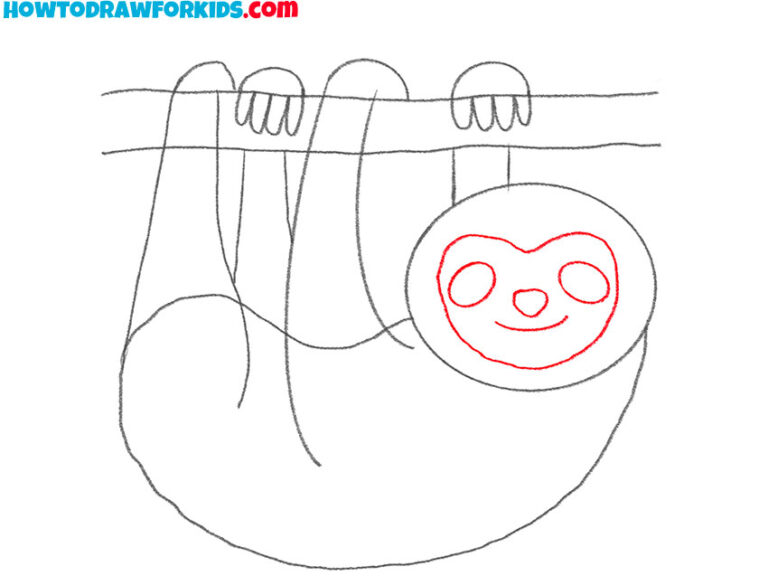 How to Draw a Sloth - Easy Drawing Tutorial For Kids