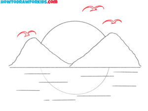 How to Draw a Sunset - Easy Drawing Tutorial For Kids