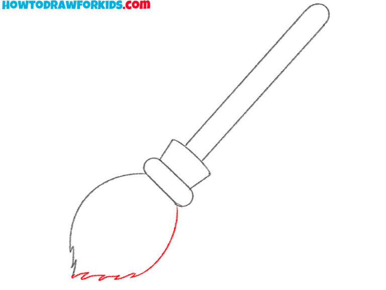 How to Draw a Witch's Broom - Easy Drawing Tutorial For Kids