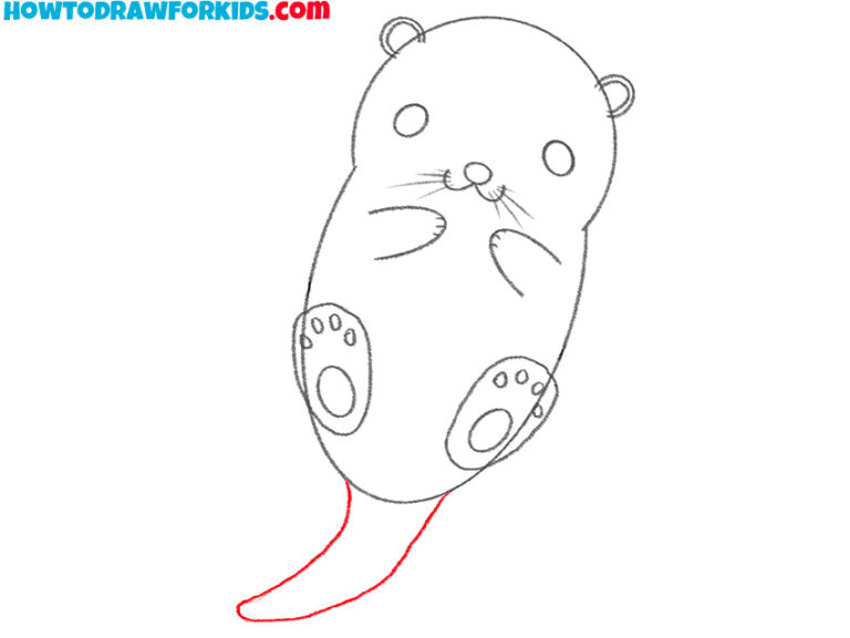 How to Draw an Otter - Easy Drawing Tutorial For Kids