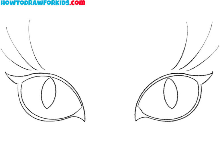 How to Draw Cat Eyes - Easy Drawing Tutorial For Kids