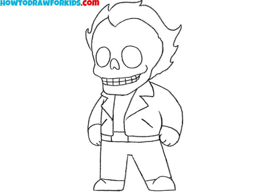 How to Draw Ghost Rider - Easy Drawing Tutorial For Kids