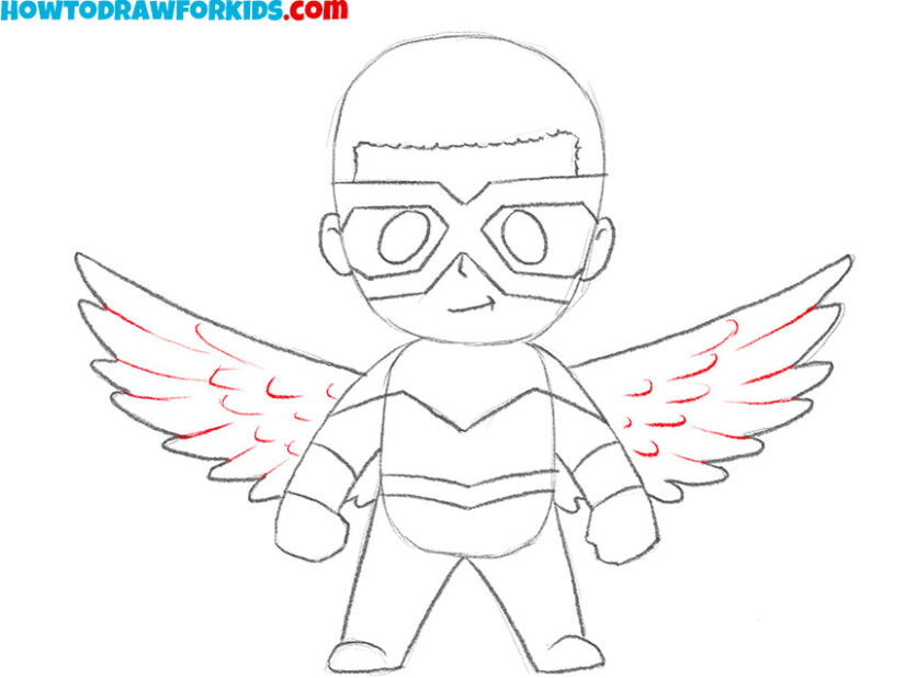 How to Draw Falcon - Easy Drawing Tutorial For Kids