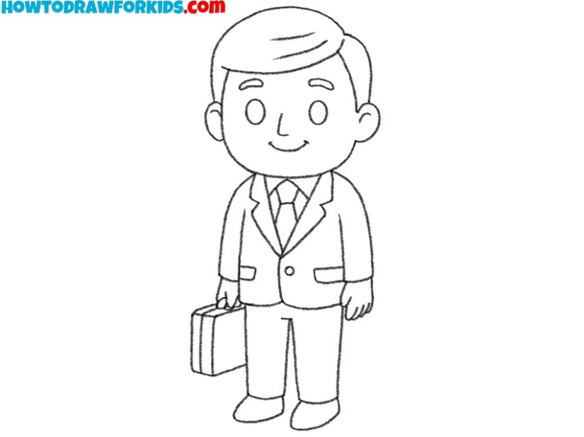 How to Draw a Banker - Easy Drawing Tutorial For Kids